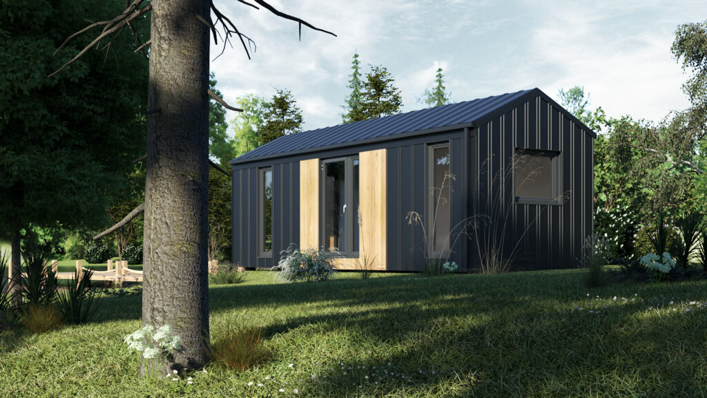 Modulární domek 9×3 m | Chaty, sauny